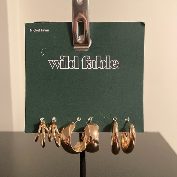 wild fable | Jewelry | Wild Fable Gold Drop And Hoop Earrings | Poshmark